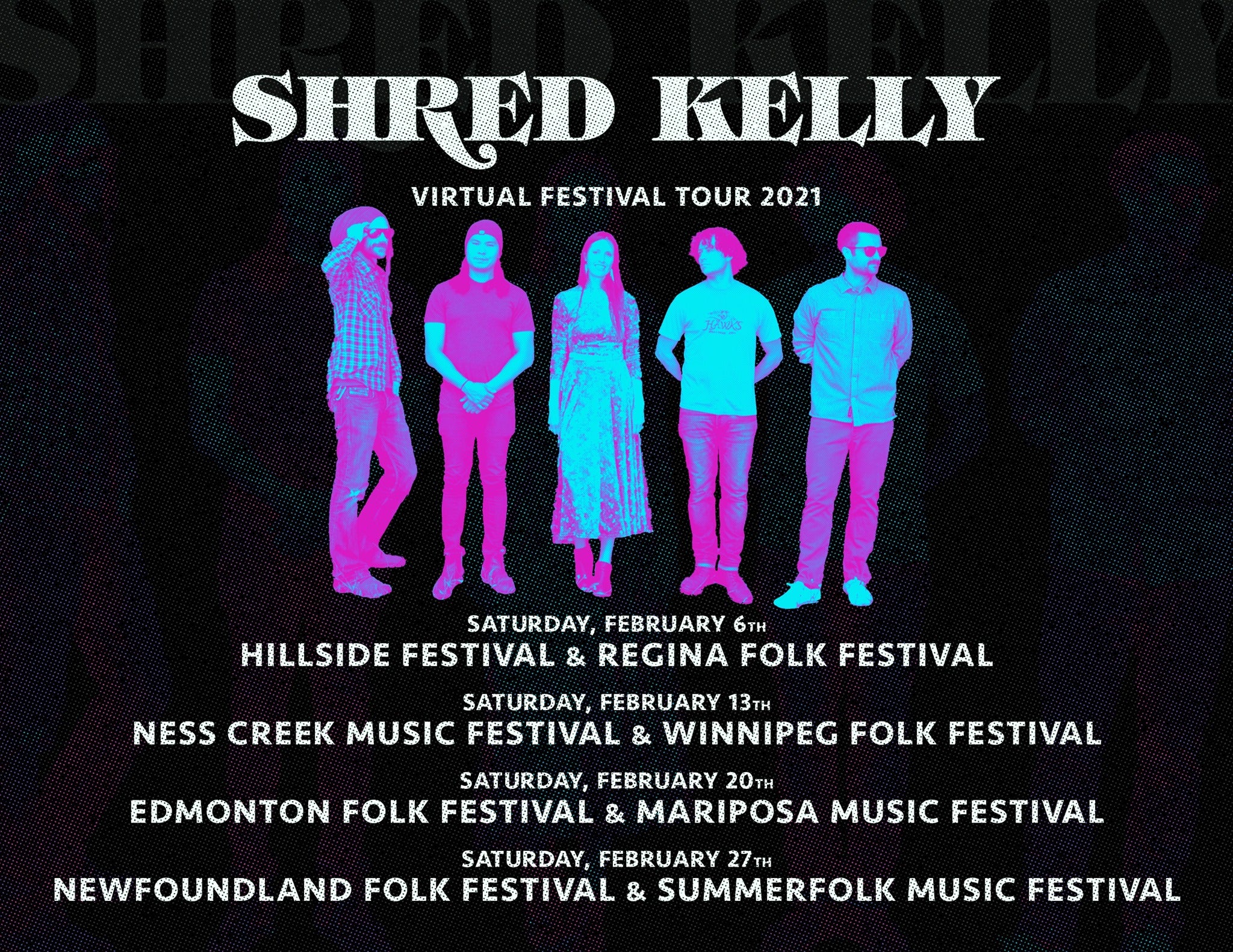 Shred Kelly Announce Virtual Festival Tour – Midnight Agency